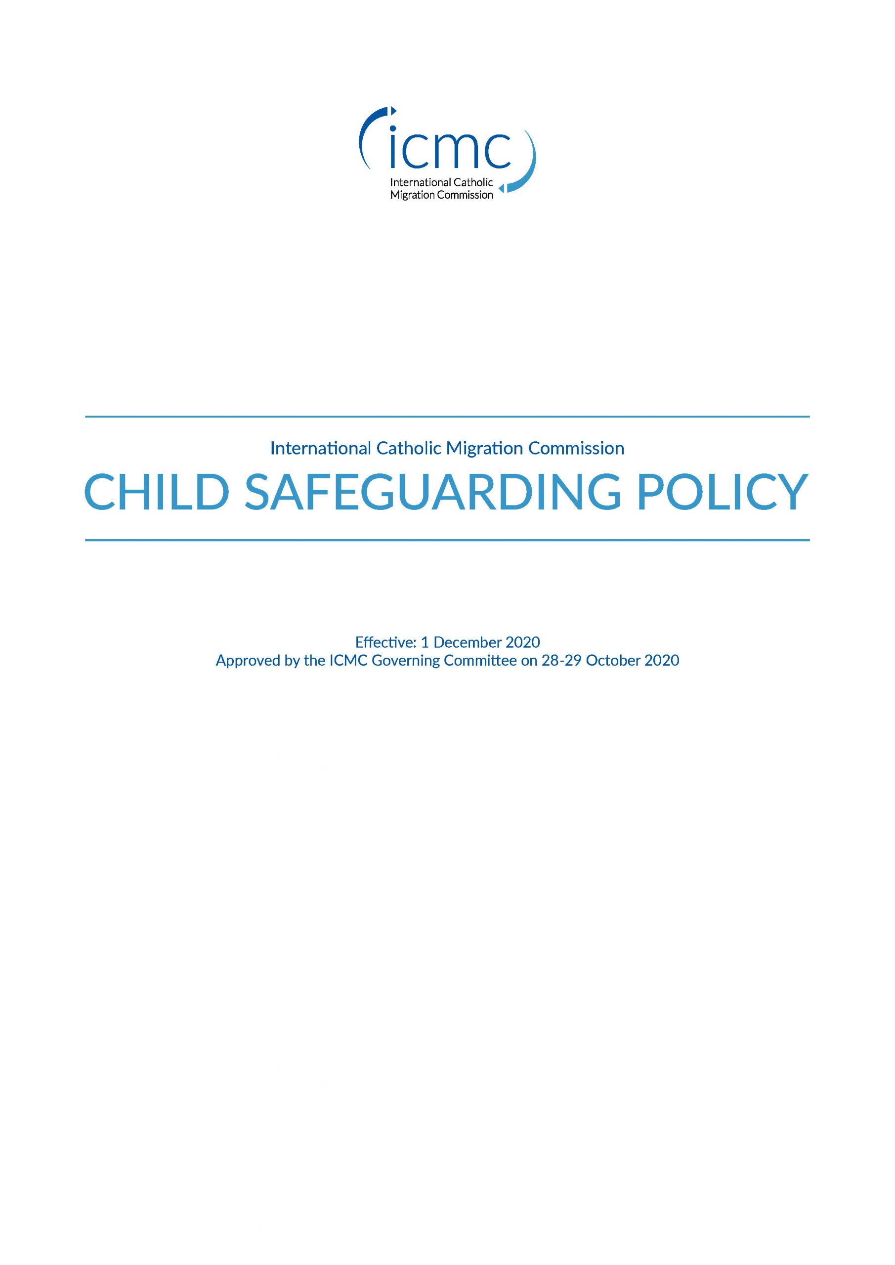 ICMC Introduces Its New Child Safeguarding Policy - The International ...